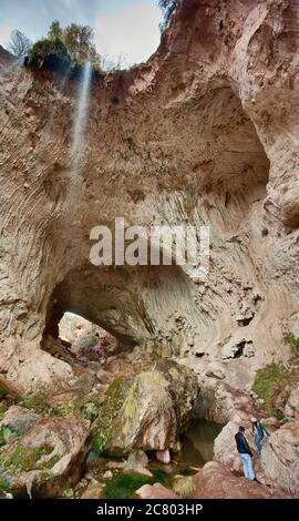 Tonto Natural Bridge near Payson, Arizona, USA. The largest natural ...