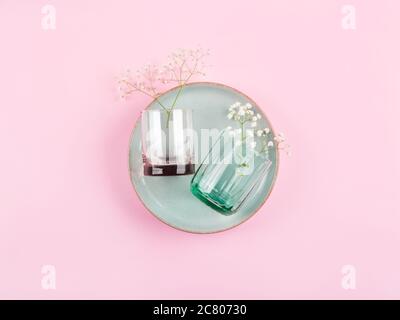 Pastel color crockery tableware concept Stock Photo - Alamy