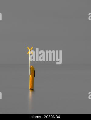 Yellow special mark maritime Stock Photo - Alamy