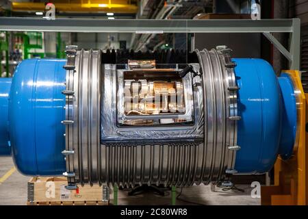 Model of part of the LHC, Large hadron Collicader, world's largest and ...