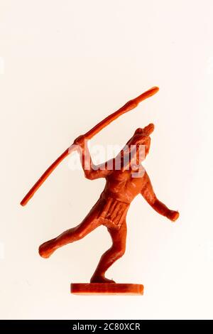 Airfix HO/00 scale model Indian figure from the 1960's against plain ...