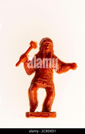 Airfix HO/00 scale model Indian figure from the 1960's against plain ...