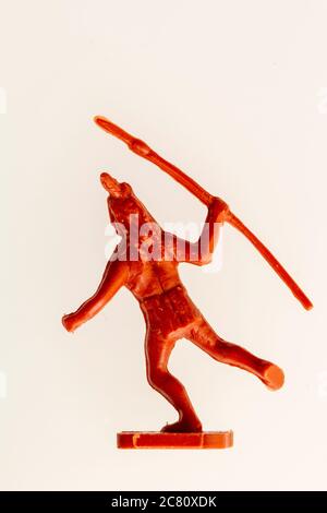Airfix HO/00 scale model Indian figure from the 1960's against plain ...