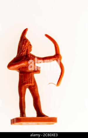 Airfix HO/00 scale model Indian figure from the 1960's against plain ...