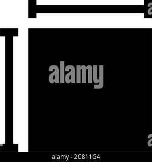 Floorplan simple icon room flat apartment line drawing, floor plan ...