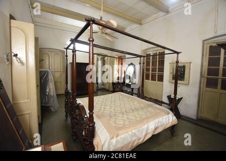 Bedroom of Sir Jagadish Chandra Bose (1858-1937) and Lady Abala Bose ...