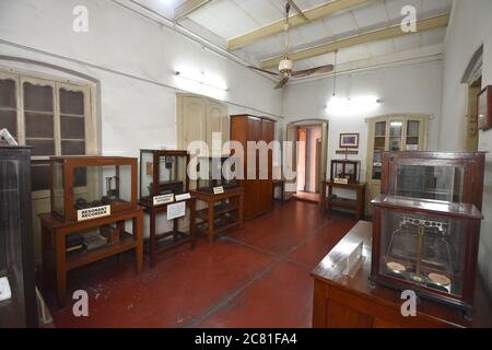 Instrument room of Sir Jagadish Chandra Bose (1858-1937) and Lady Abala ...