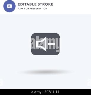 Volume Up icon vector, filled flat sign, solid pictogram isolated on ...