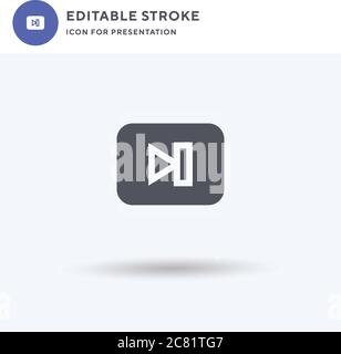 Skip advertisement button set. Vector on isolated white background. EPS ...