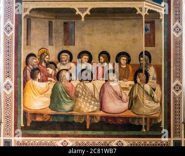 Giotto di Bondone - Last Supper Stock Photo - Alamy