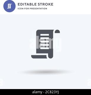 Rules icon vector, filled flat sign, solid pictogram isolated on white ...