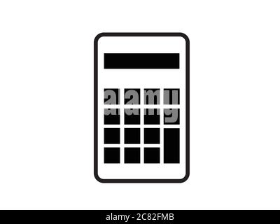Calculator school math counter vector illustration Stock Vector Image ...