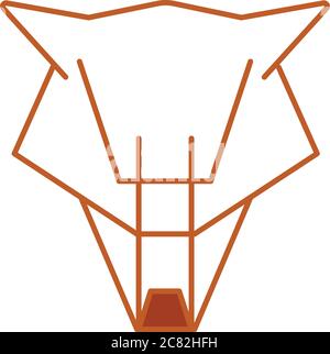 fox head line art drawing Stock Vector Image & Art - Alamy