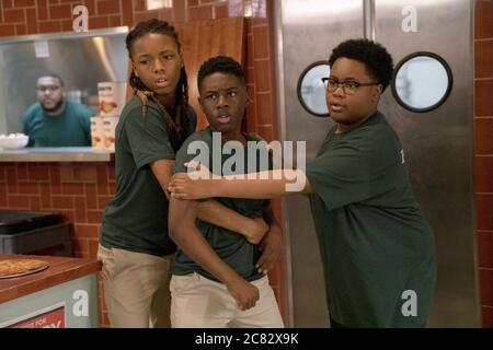 THE CHI, from left: Shamon Brown Jr., Alex Hibbert, 'A Leg Up', (Season ...