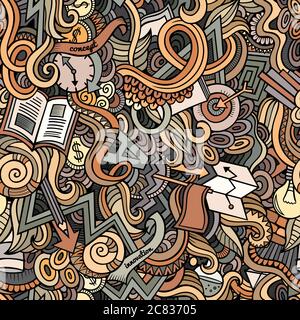 Creative idea mind pattern seamless vector repeat for any web design ...