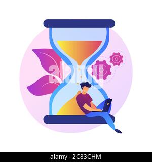 Deadline approaching vector concept metaphor Stock Vector Image & Art ...
