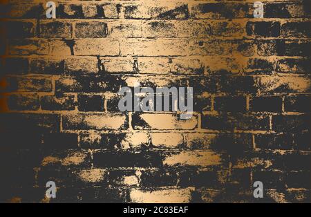Distressed overlay texture of old brick wall, grunge background ...