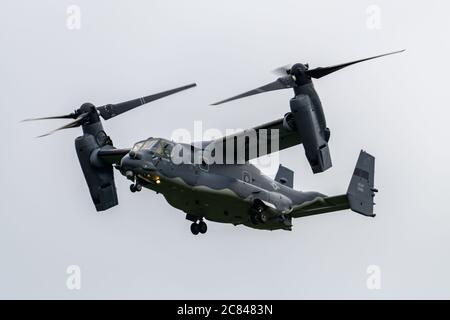 A unique aircraft, the Bell Boeing V-22 Osprey fom the United States ...
