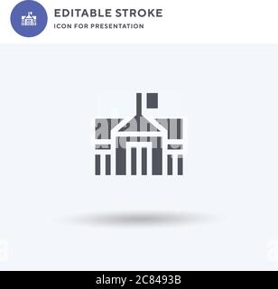 Golf Club icon vector, filled flat sign, solid pictogram isolated on ...