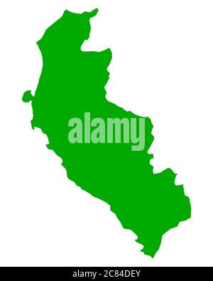 Map of Ica Stock Photo - Alamy