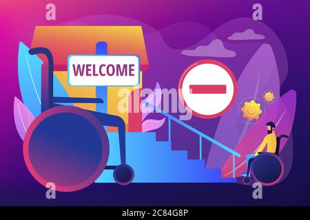 Inaccessible environments abstract concept vector illustration ...