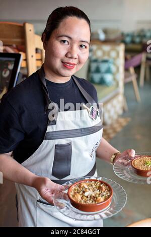 Portraits of Chief and Waiters Stock Photo - Alamy