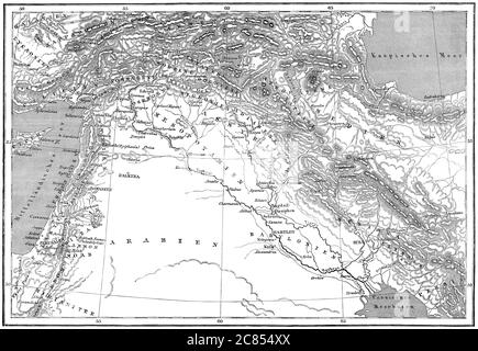 Overview map of the ancient Near East Stock Photo - Alamy
