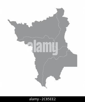 Roraima, Brazil. Simple vector map. State shape. Outline style. Border of Roraima. Vector ...