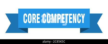 core competency ribbon. core competency paper band banner sign Stock ...