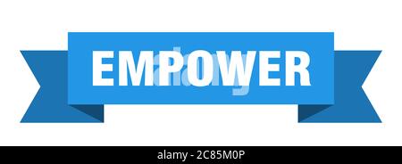 empower ribbon. empower paper band banner sign Stock Vector Image & Art ...