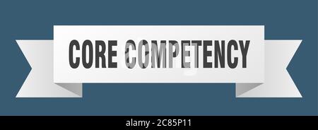 core competency ribbon. core competency paper band banner sign Stock ...