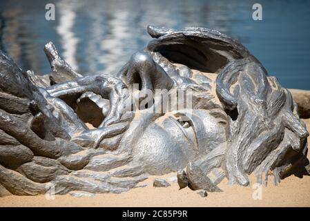 The Awakening Sculpture Washington DC Stock Photo - Alamy