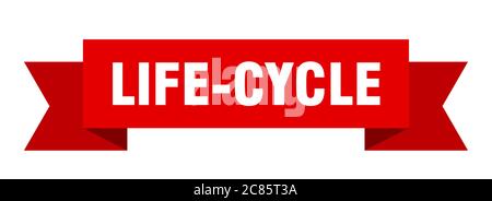 life-cycle ribbon. life-cycle paper band banner sign Stock Vector Image ...