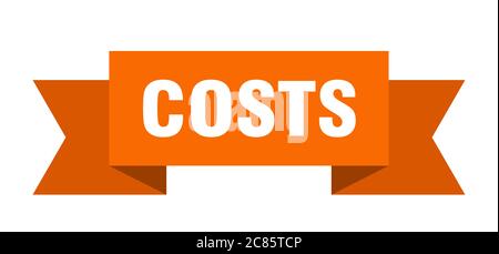 costs ribbon. costs paper band banner sign Stock Vector Image & Art - Alamy
