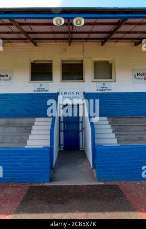 Girvan Football Club & Stone Boat Stock Photo - Alamy