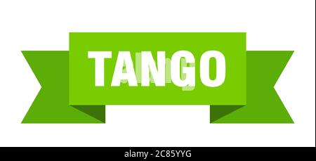 tango ribbon. tango paper band banner sign Stock Vector Image & Art - Alamy