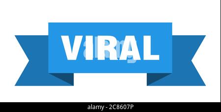 viral ribbon. viral paper band banner sign Stock Vector Image & Art - Alamy