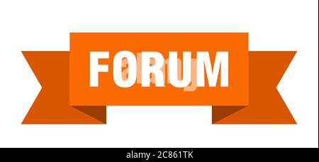 forum ribbon. forum paper band banner sign Stock Vector Image & Art - Alamy