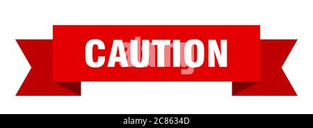 caution ribbon. caution paper band banner sign Stock Vector Image & Art ...