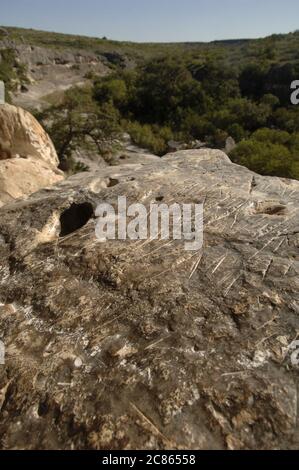 Val Verde County, Texas October, 2005: Tourists walking through ...