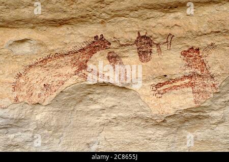 Val Verde County, Texas October, 2005: Panther Cave, a large rock ...