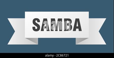samba ribbon. samba paper band banner sign Stock Vector Image & Art - Alamy