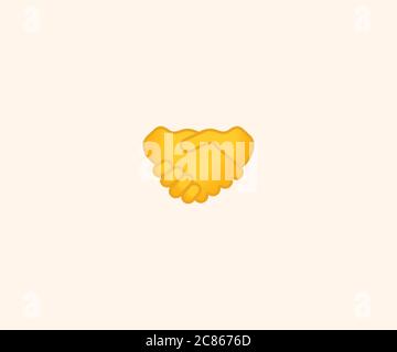 Trust emoji icon. Outline trust emoji vector icon color flat isolated ...