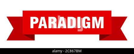 paradigm ribbon. paradigm isolated paper banner. sign Stock Vector ...
