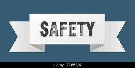 safety ribbon. safety paper band banner sign Stock Vector Image & Art ...