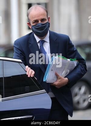 Taoiseach Micheal Martin at Dublin Castle for the inauguration of ...