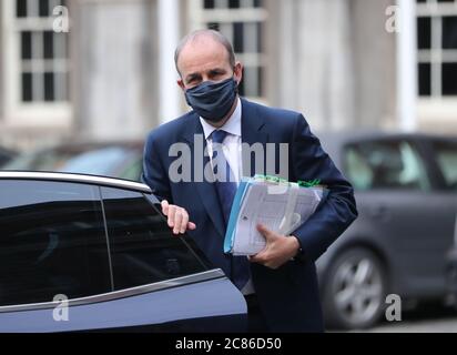 Taoiseach Micheal Martin at Dublin Castle for the inauguration of ...