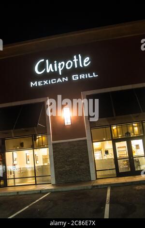 A Chipotle Mexican Grill store in Manteca California USA Stock Photo ...