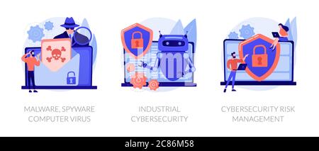 Cybersecurity awareness vector concept metaphors Stock Vector Image ...