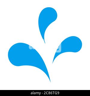 Water drop icon, aque nature symbol. Sign isolated design vector ...